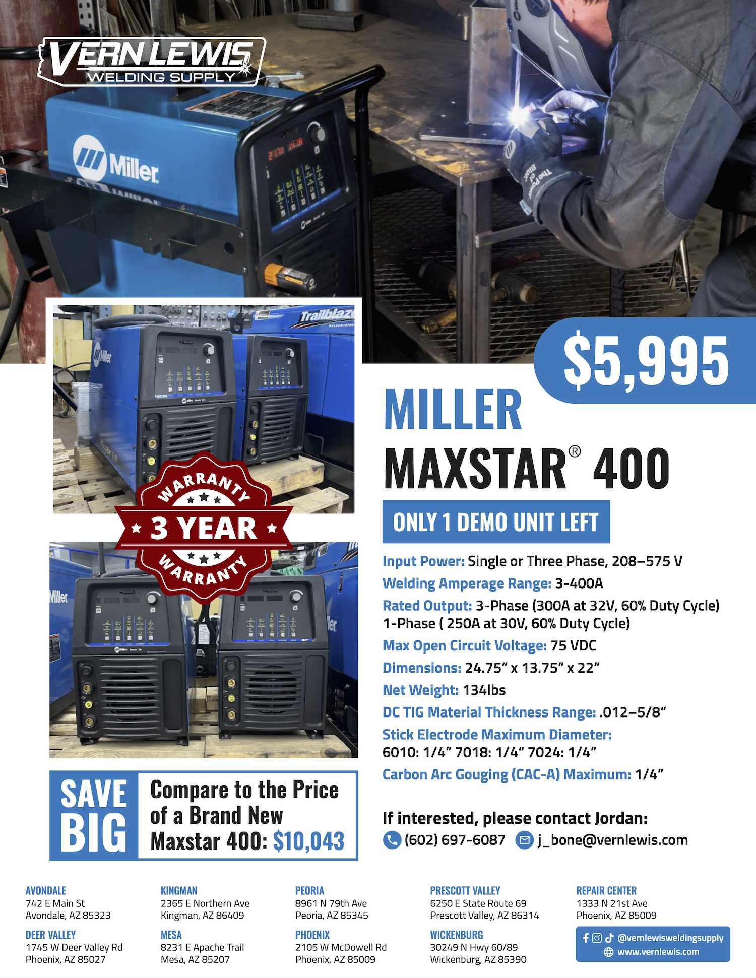 Offers and Rebates - Vern Lewis Welding Supply, Inc.
